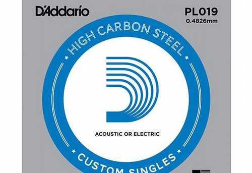 PL019 Plain Steel Отдельная струна без обмотки, с