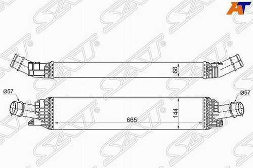 Интеркулер Audi A6 C7