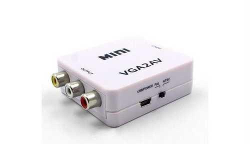 Конвертер-переходник mini hdmi to 2 VGA