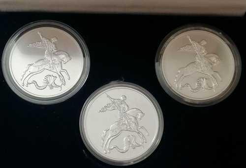 Подарочный набор серебряных монет 999пр 93,5гр