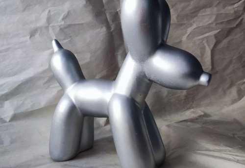 Собачка надувной шарик из гипса статуэтка