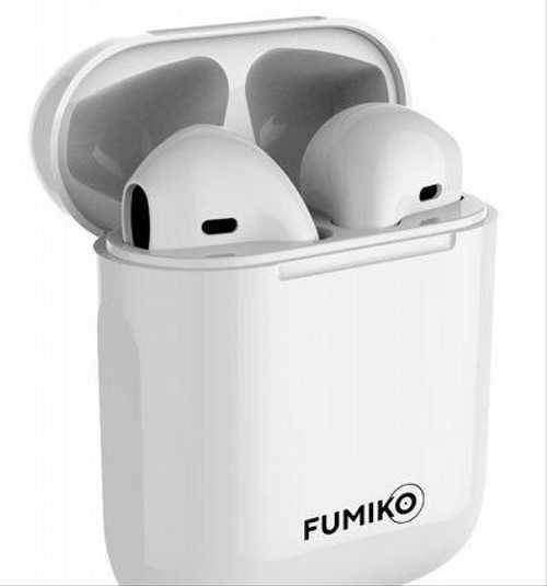 Беспроводные наушники Fumiko BE02 белые (Новые)