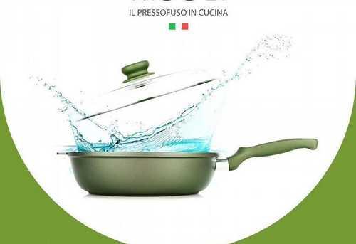 Сковорода Risoli Dr.Green 24см, с крышкой индукция