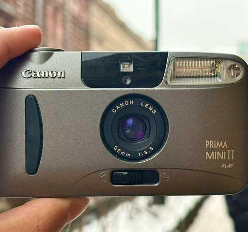 Canon Prima Mini II плёночный фотоаппарат