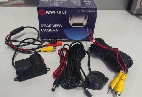 Камера заднего вида с парктроником Bos-mini E268D