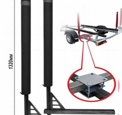 Направляющие ворота на прицеп усиленные 500х1320 м