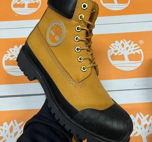 Timberland 6 Inch Rubber Toe Boots Brown/Black