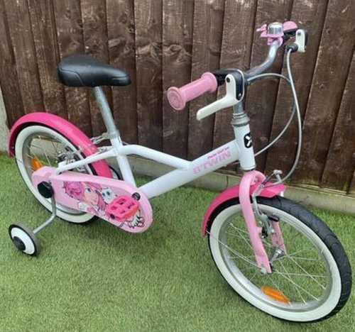 Велосипед детский 16" бело-розовый Btwin doctogirl