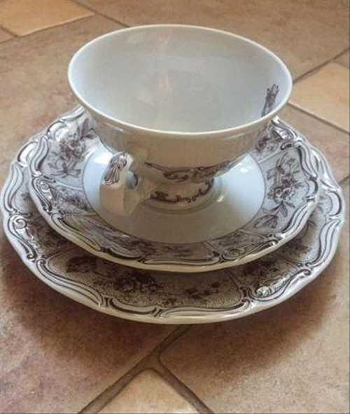 Чашка с блюдцем фарфор Богемия Thun
