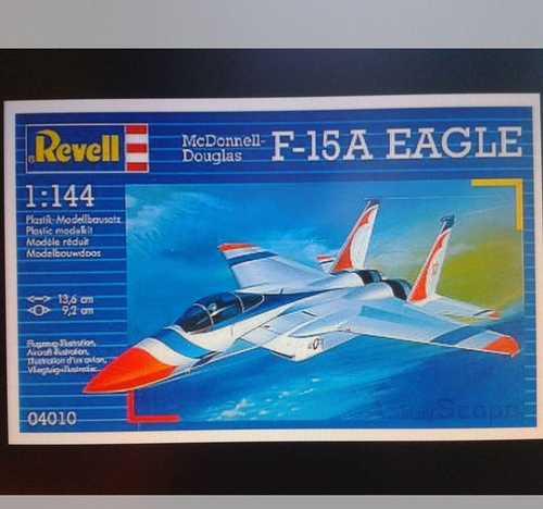 Перехватчик F-15A eagl revell 1/144 без коробки