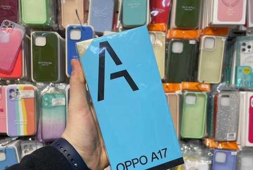 Смартфон Oppo A17 4/64 гб, новый, синий