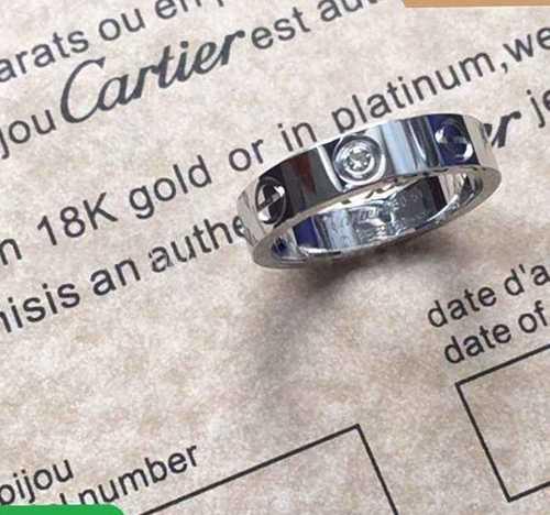 Обручальное кольцо Cartier Love, 1 бриллиант 0,22ct