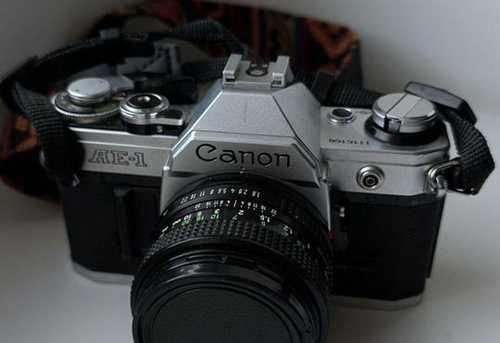 Пленочный фотоаппарат Canon AE 1 + FD 50mm 1.8