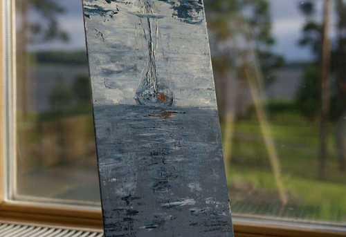Картина маслом абстрактный парусник в море