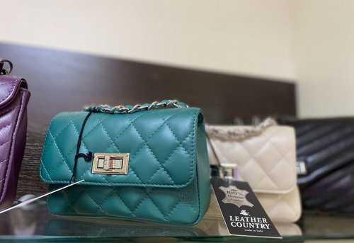 Сумка кожа италия Leather Country стиль Chanel