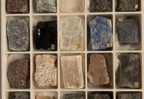 Коллекция минерал и горных пород