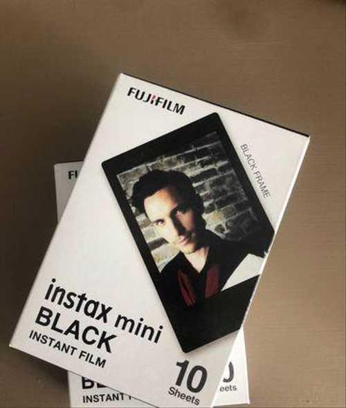 Катриджи instax mini monochrome, black 10 снимков