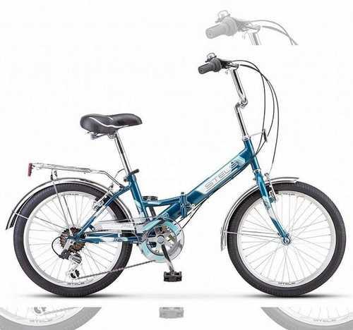 Велосипед складной Stels Pilot 350 V d-20 1х6 13" синий