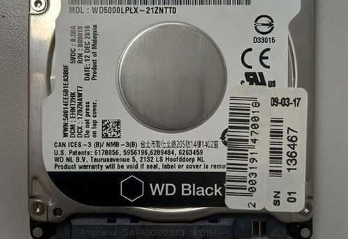 Hdd 2.5 WD Black 500 gb 7200 RPM