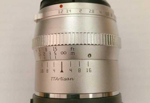 Объектив Ttartisan 50mm f1.2 для E-mount Sony