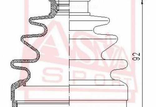 Asva asbt-122 Пыльник ШРУСа (комплект без смазки)