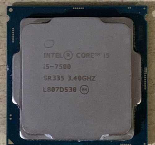 Процессор intel i5 7500