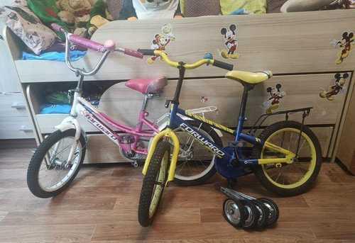 Детский велосипед 16 бу для мальчика и девочки