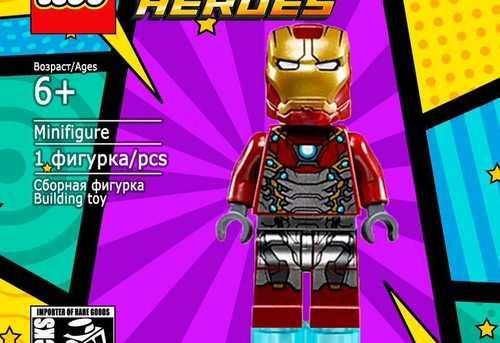 Lego super heroes минифигурка железный человек sh4