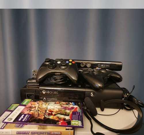 Xbox 360 E 500Gb  Kinect  2 геймпада