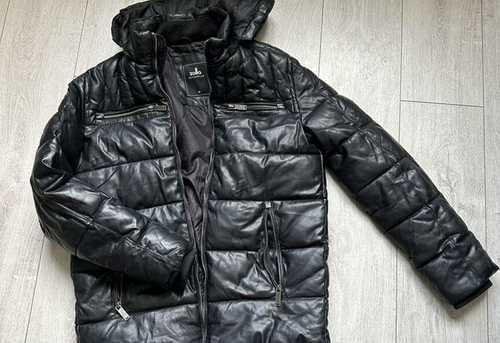 Куртка мужская зимняя кожзам zolla