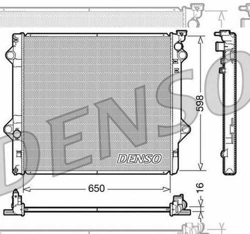 Радиатор охлаждения denso DRM50048