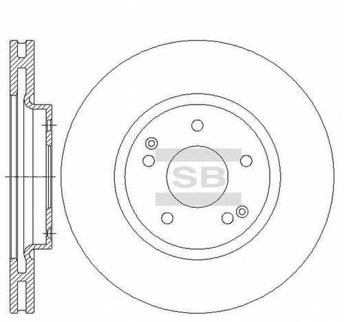 Тормозной диск Sangsin brake SD3042