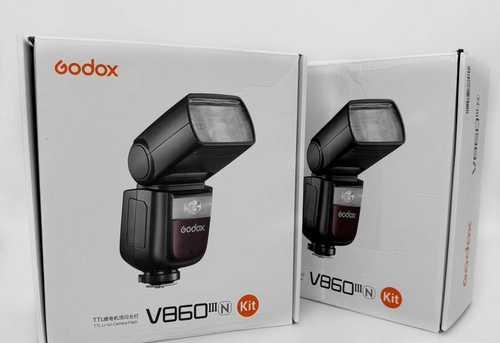 Вспышка Godox V860iiiN TTL, для Nikon