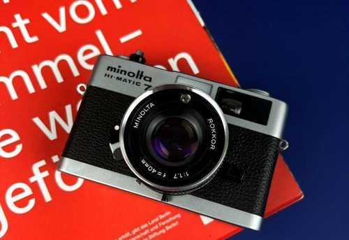 Minolta Hi-Matic 7 пленочный фотоаппарат