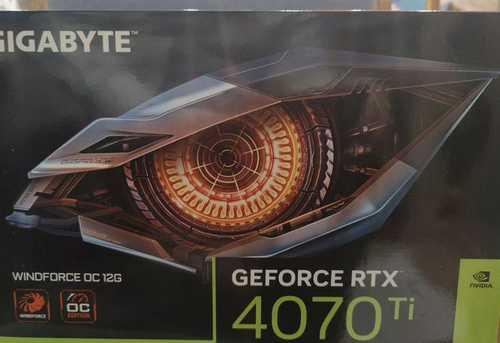 Видеокарта gigabyte nvidia RTX 4070Ti windforce OC