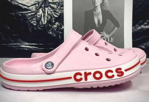 Crocs сабо женские розовые