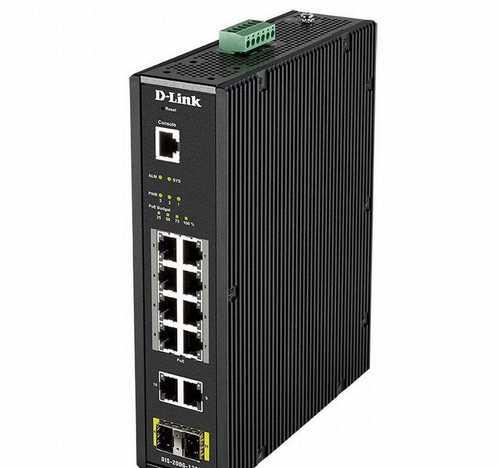 Коммутатор D-Link DIS-200G-12PS/A2A Промышленный у