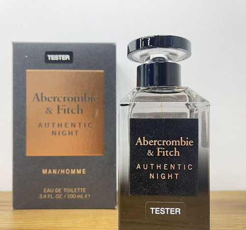 Abercrombie & Fitch Authentic Night Тестер/Оригина