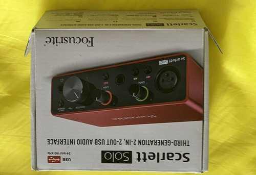 Focusrite scarlett solo 2nd gen