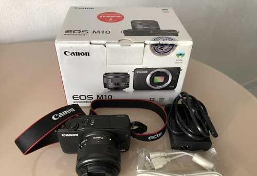 Фотоаппарат canon eos M10 kit, 15-45mm