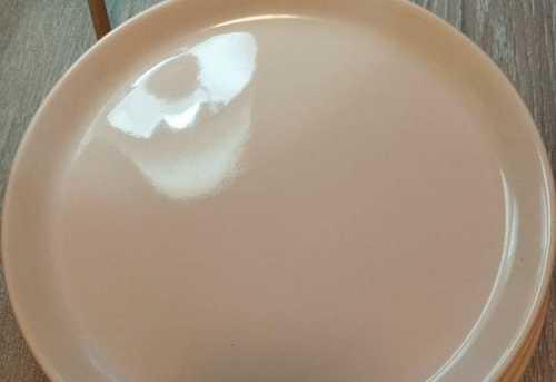 Набор тарелок больших плоских диаметр 25 см 4 шт