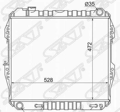 Радиатор 4Runner Hilux
