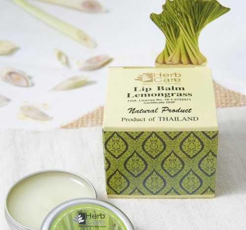 Herbcare бальзам для губ с лемонграссом