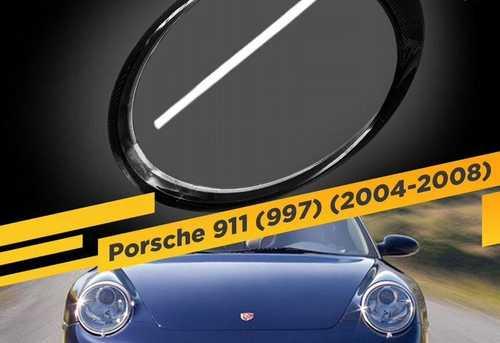 Стекло для фары Porsche 911 (997) (2004-2008) Черн