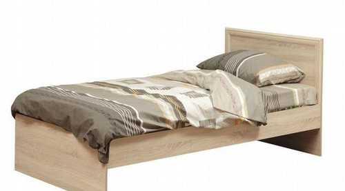 Кровать одинарная 21.55 (шир. 900) с настилом (дуб