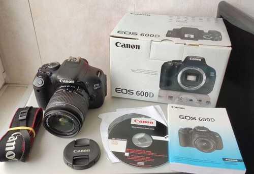 Canon EOS 600D kit (пробег 32 тыс)