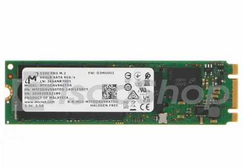 Накопитель SSD Micron 5300PRO, M.2 SATA, 3D TLC, 9