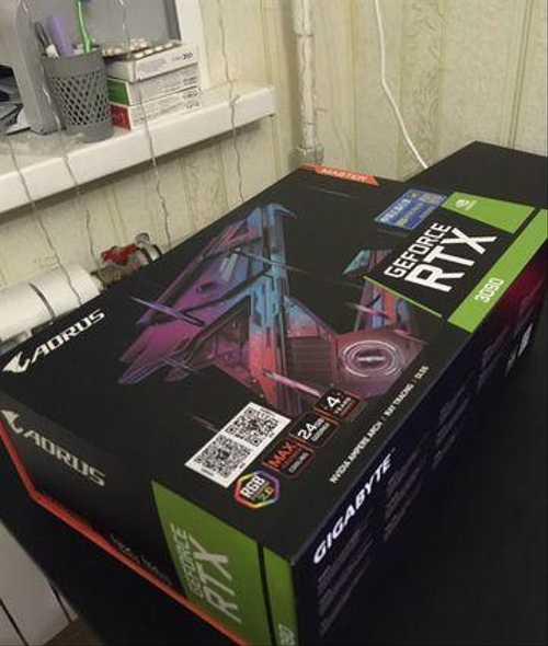 Видеокарта RTX 3090 24GB Aorus Gigabyte Master