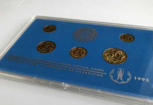 Казахстан банковский набор монет 1993 в планшете