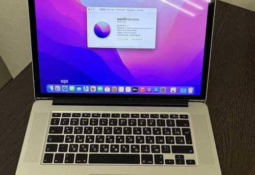 MacBook Pro 15 (2015), 128 ГБ, Core i7, 2.2 ГГц, RAM 16 ГБ, Intel Iris Pro Graphics 5200
